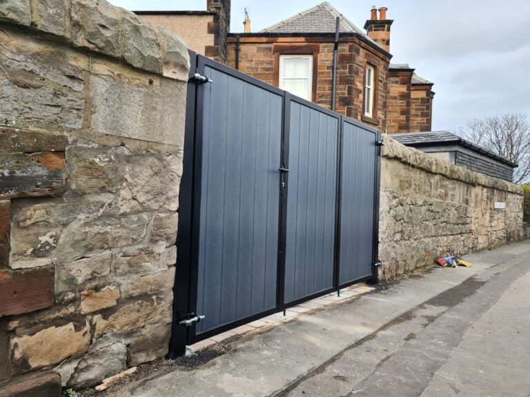 Wallace Bi-Fold Composite Driveway Gate (Tall) - Gates & Automation Direct