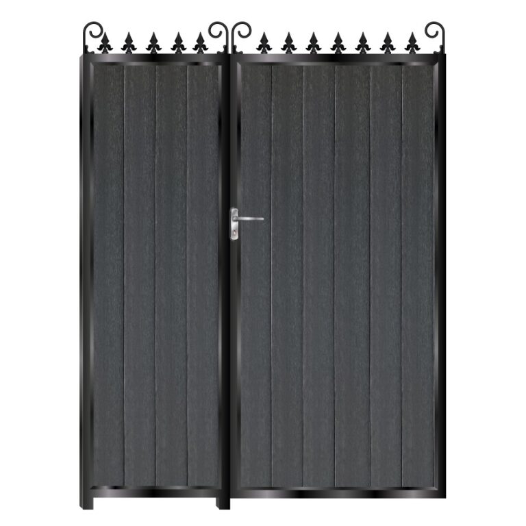Fraser Tall Composite Side Gate With Panel - Gates & Automation Direct