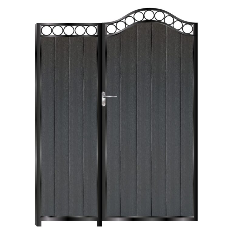Graham Tall Composite Side Gate With Panel - Gates & Automation Direct