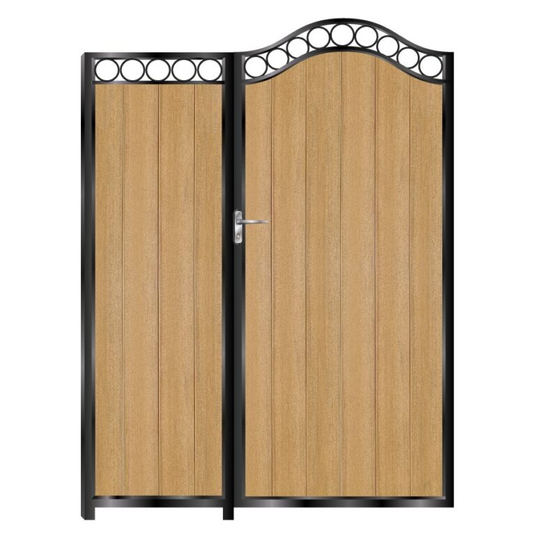 Graham Tall Composite Side Gate With Panel - Gates & Automation Direct