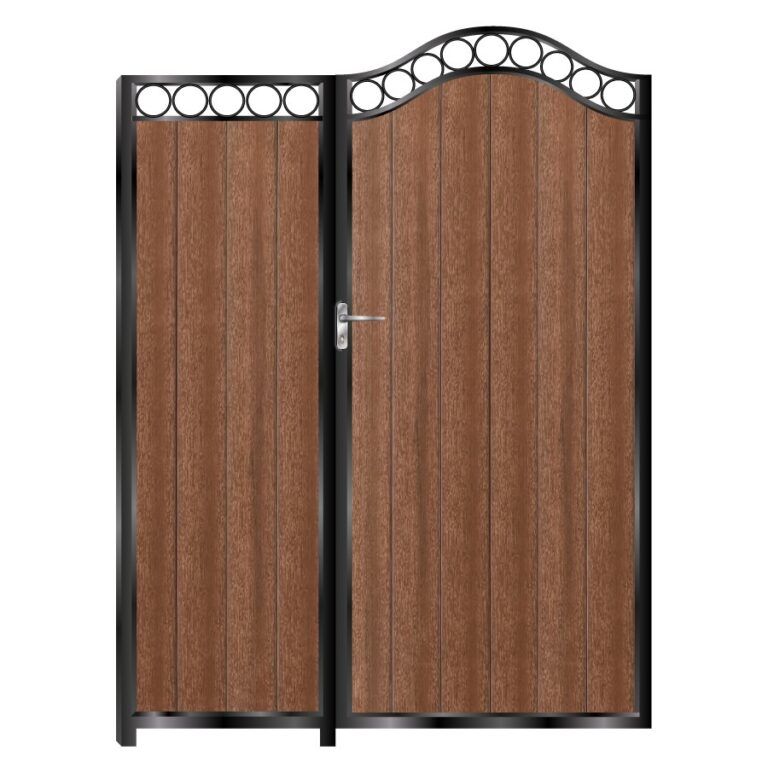 Graham Tall Composite Side Gate With Panel - Gates & Automation Direct