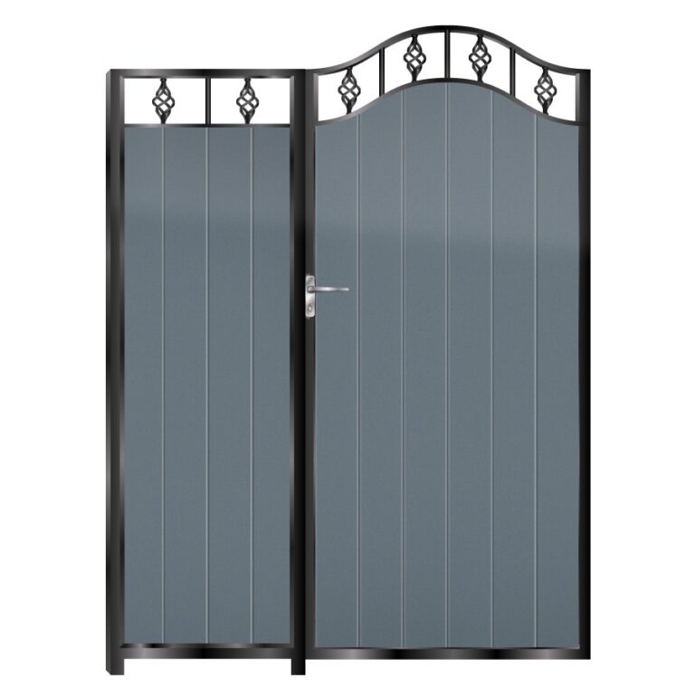 Campbell Tall Aluminium Side Gate With Panel - Gates & Automation Direct