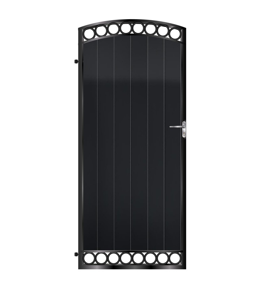 Douglas Tall Aluminium Side Gate With Panel - Gates & Automation Direct