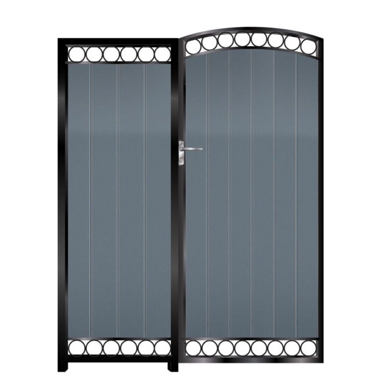 Douglas Tall Aluminium Side Gate With Panel - Gates & Automation Direct