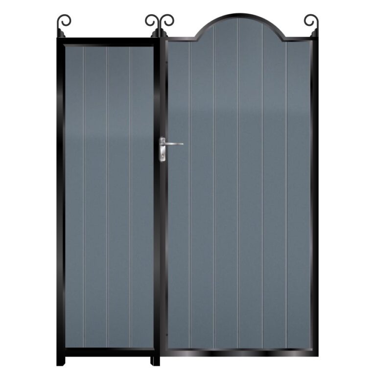Drummond Tall Aluminium Side Gate With Panel - Gates & Automation Direct