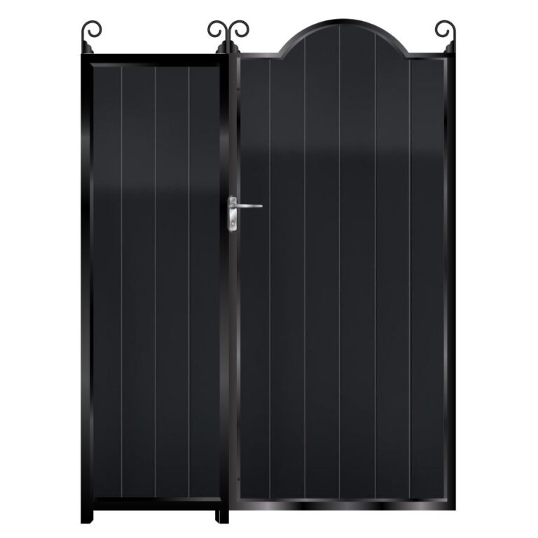 Drummond Tall Aluminium Side Gate With Panel - Gates & Automation Direct
