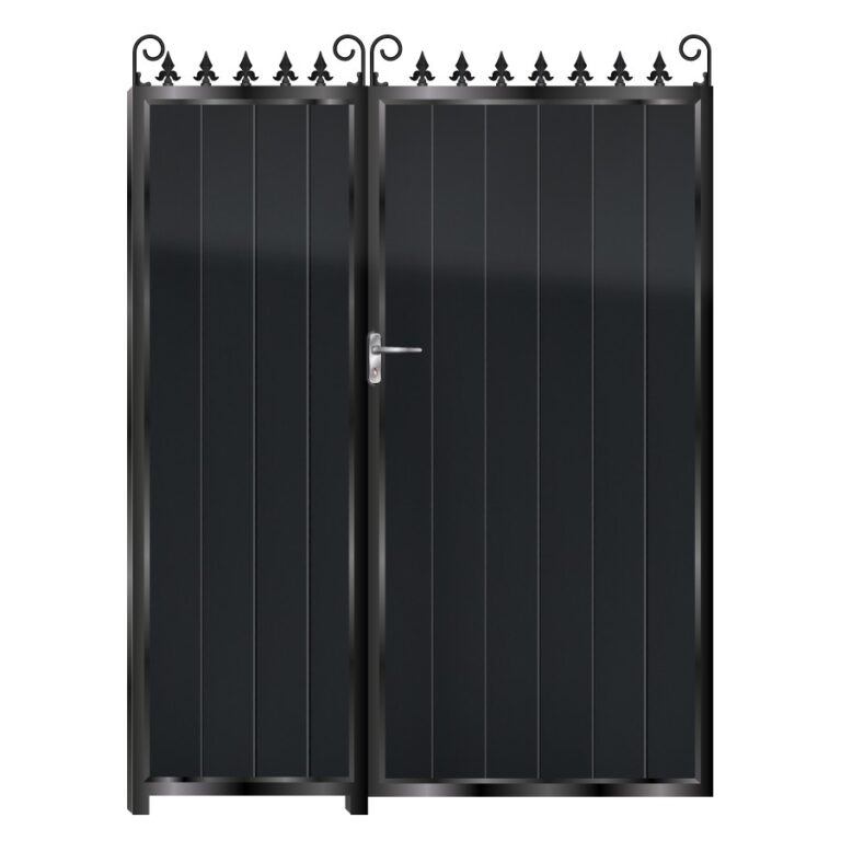 Fraser Tall Aluminium Side Gate With Panel - Gates & Automation Direct