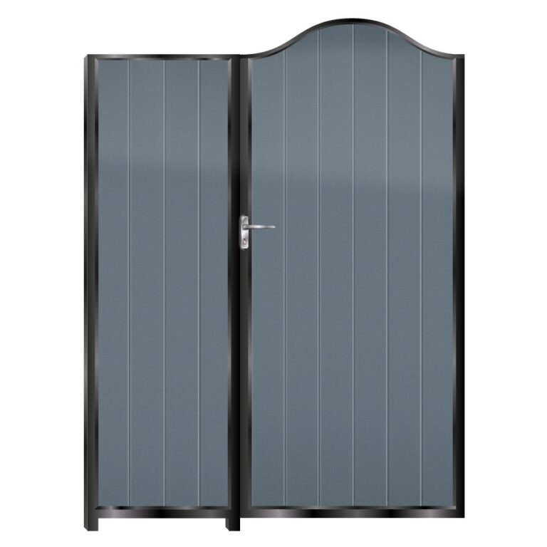 MacKenzie Tall Aluminium Side Gate With Panel - Gates & Automation Direct