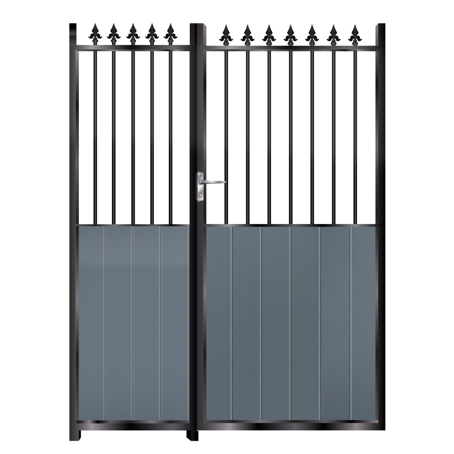Tomlinson Tall Aluminium Side Gate With Panel - Gates & Automation Direct