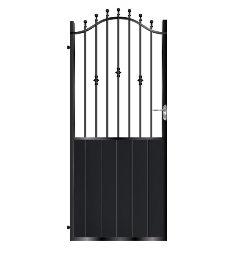 Wallace Tall Aluminium Side Gate With Panel - Gates & Automation Direct
