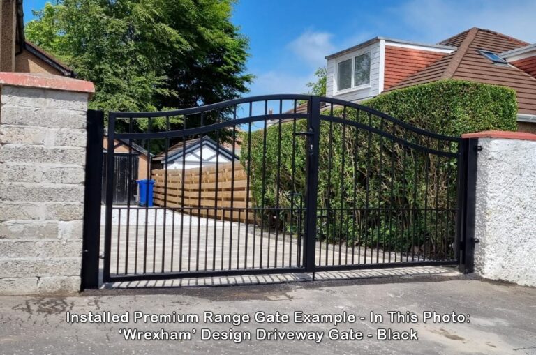 Manchester Tall Metal Driveway Gate - Gates & Automation Direct