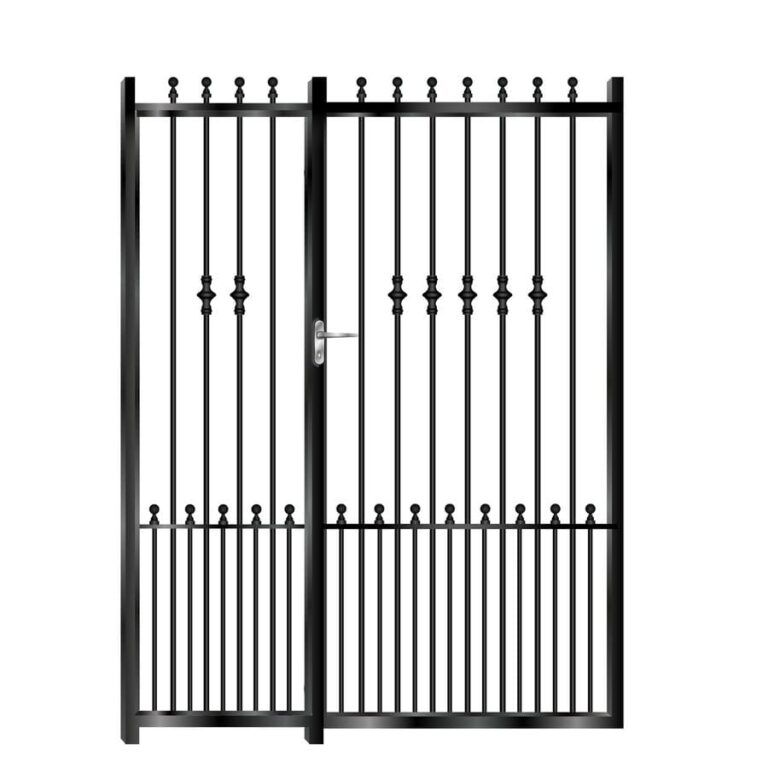 Blackpool Tall Metal Side Gate With Panel - Gates & Automation Direct