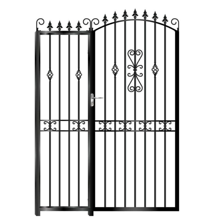 Bristol Tall Metal Side Gate With Panel - Gates & Automation Direct