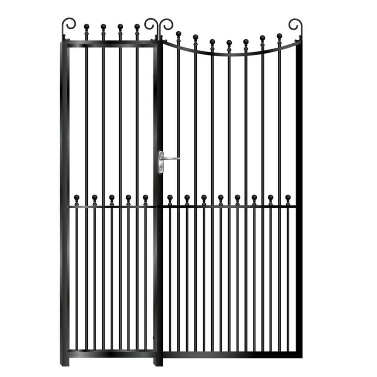 Carlisle Tall Metal Side Gate With Panel - Gates & Automation Direct