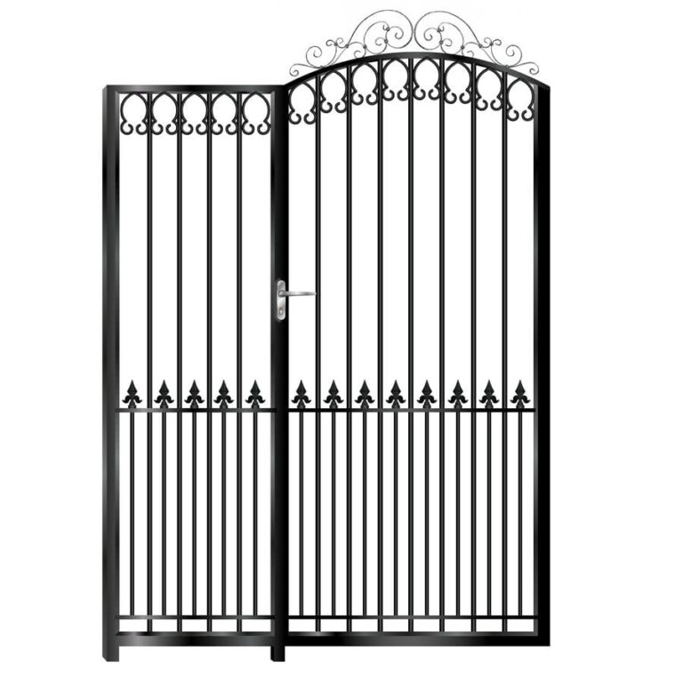 Colchester Tall Metal Side Gate With Panel - Gates & Automation Direct