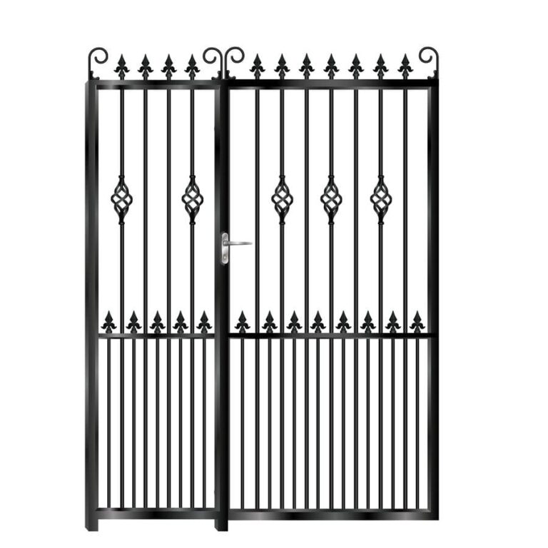 Darlington Tall Metal Side Gate With Panel - Gates & Automation Direct