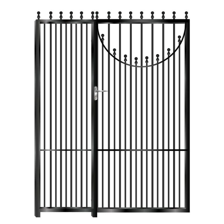Glasgow Tall Metal Side Gate With Panel - Gates & Automation Direct