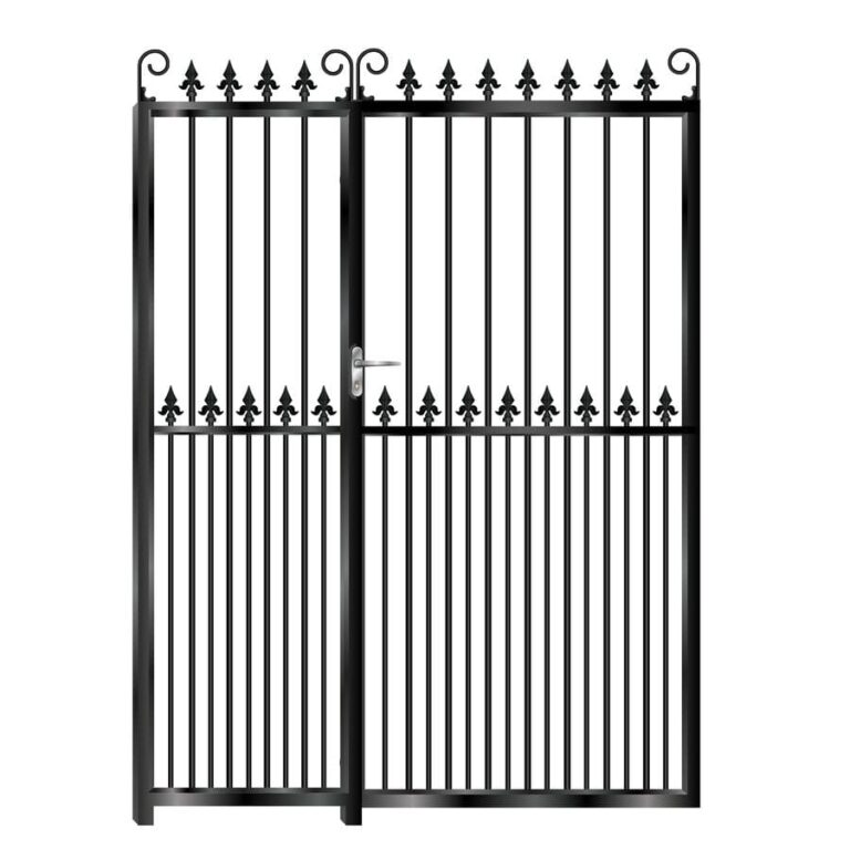 Grantham Tall Metal Side Gate With Panel - Gates & Automation Direct