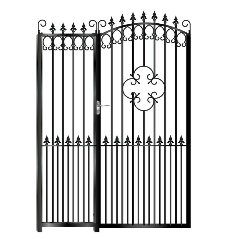 Lancaster Tall Metal Side Gate With Panel - Gates & Automation Direct