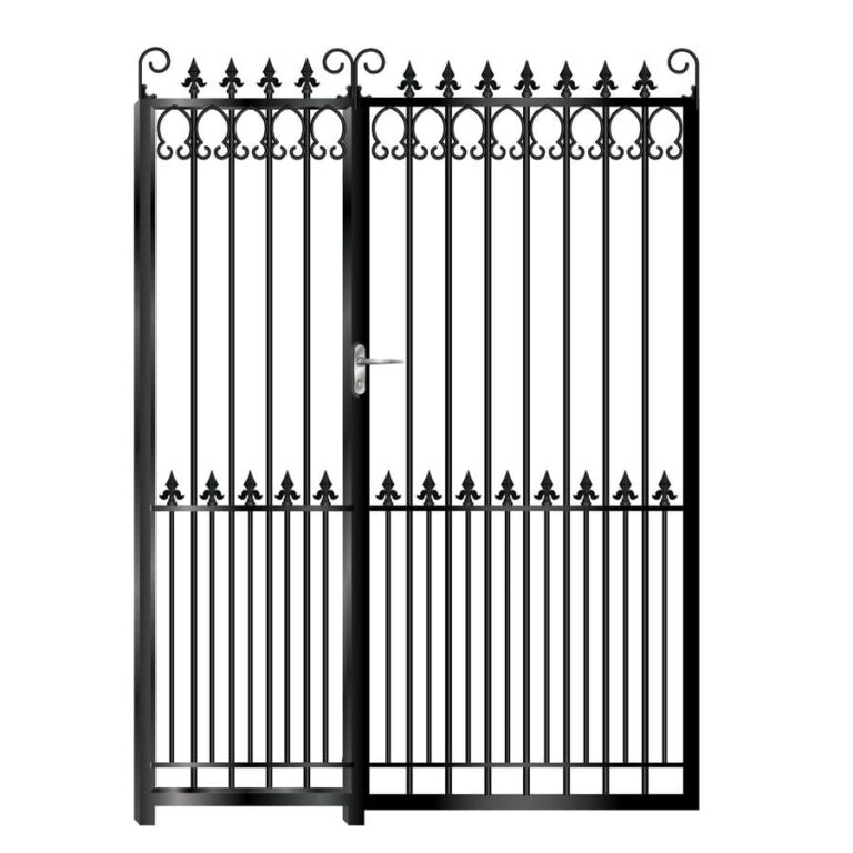 Lincoln Tall Metal Side Gate With Panel - Gates & Automation Direct