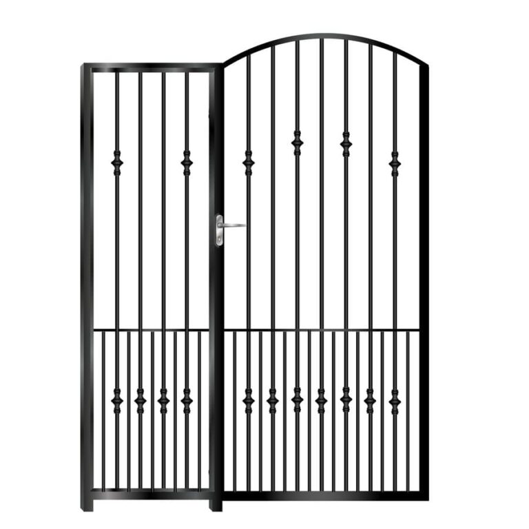 Middleton Tall Metal Side Gate With Panel - Gates & Automation Direct