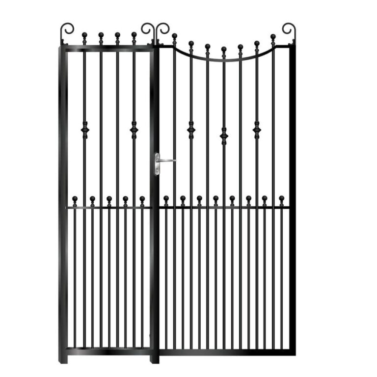 Paisley Tall Metal Side Gate With Panel - Gates & Automation Direct