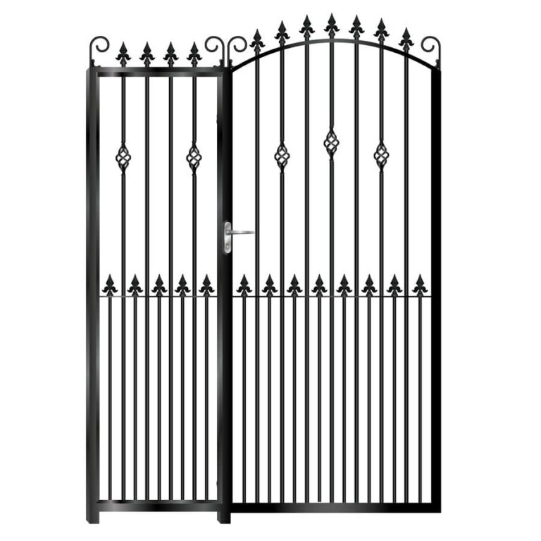 Scarborough Tall Metal Side Gate With Panel - Gates & Automation Direct
