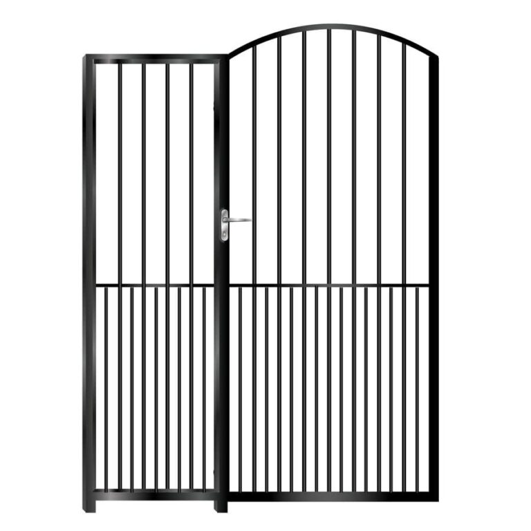Wrexham Tall Metal Side Gate With Panel - Gates & Automation Direct