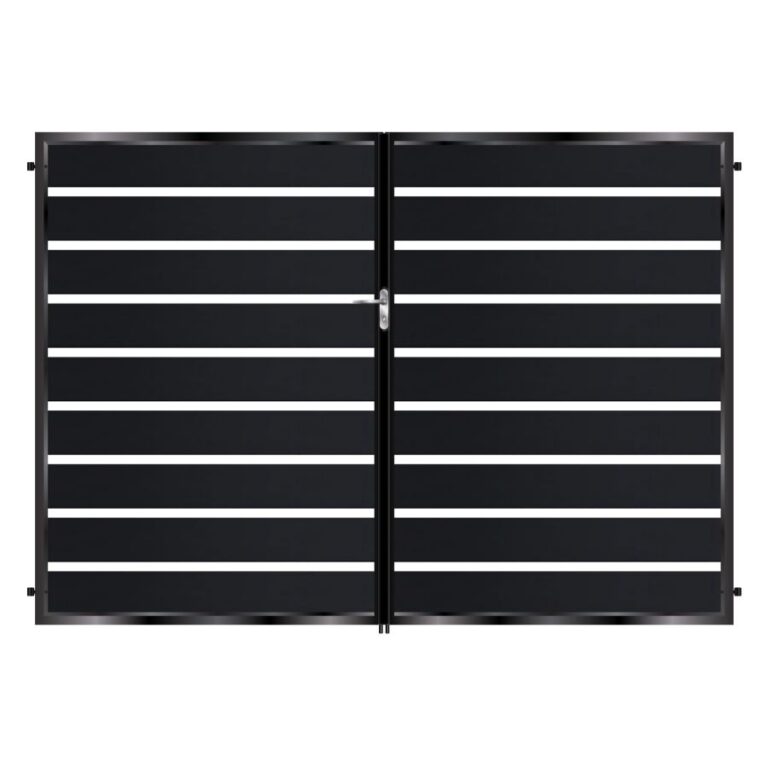 The Slatted One Tall Aluminium Driveway Gate - Gates & Automation Direct