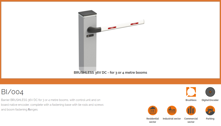 Automatic Brushless Barrier Kit | Gates & Automation Direct