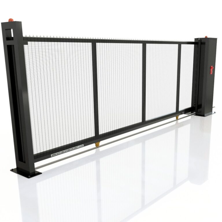 Automatic Tracked Sliding Gate (358 Prison Mesh) – Powder Coated Finish ...