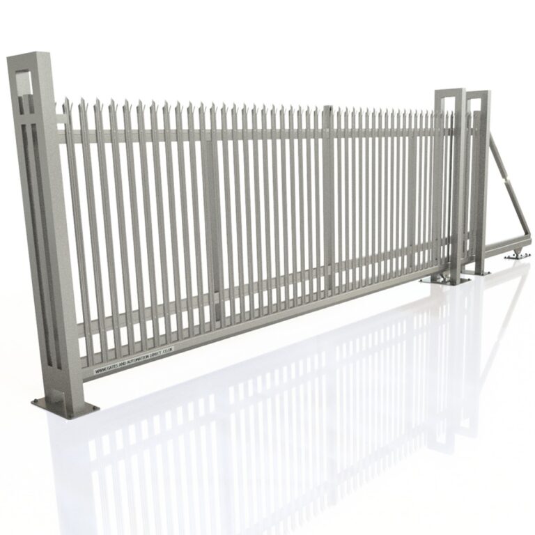 Manual Cantilever Sliding Gate (Palisade) – Galvanised Finish - Gates ...