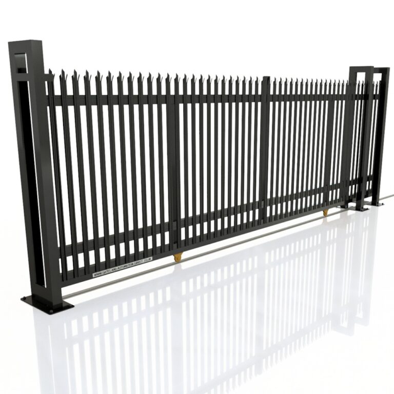 Manual Tracked Sliding Gate (Palisade) – Powder Coated Finish - Gates ...