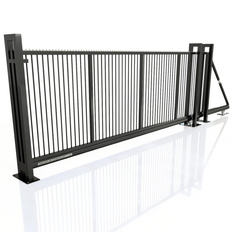 Manual Cantilever Sliding Gate (Vertical Bar) – Powder Coated Finish ...