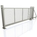 Manual Cantilever Sliding Gate (Vertical Bar) – Galvanised Finish ...