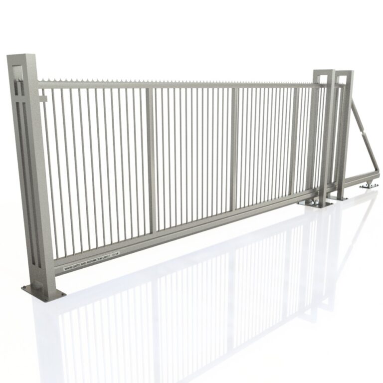 Manual Cantilever Sliding Gate (Vertical Bar) – Galvanised Finish ...